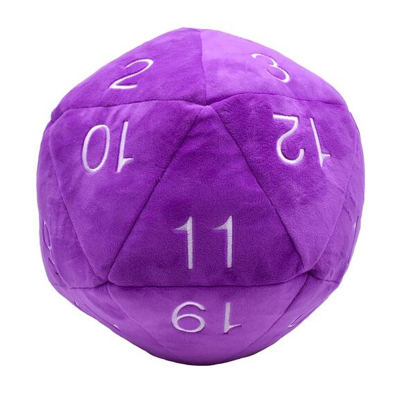 Ultra Pro | Games | Jumbo D2 Novelty Dice Plush In Purple With White ...